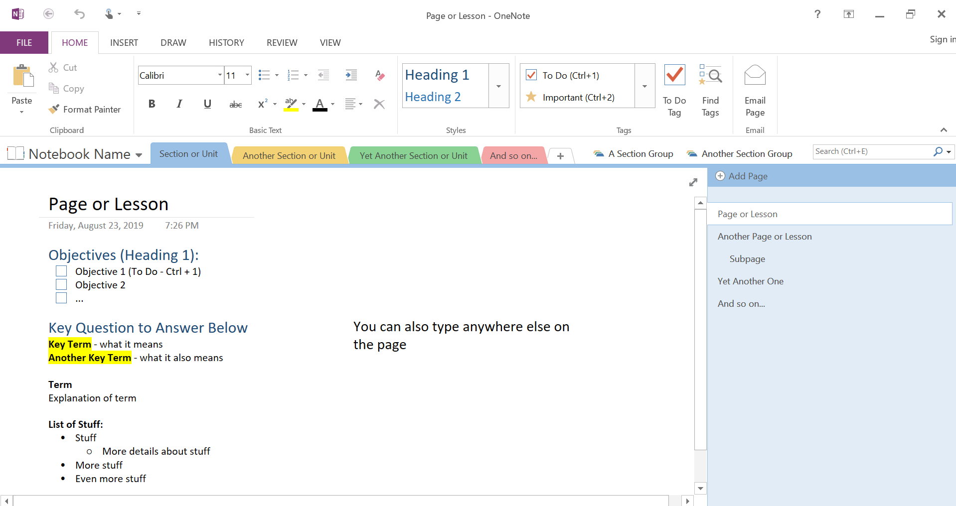 How To Easily Organize Notes In Onenote Plan And Organize Gambaran How To Easily Organize Notes In Onenote Plan And Organize Gambaran